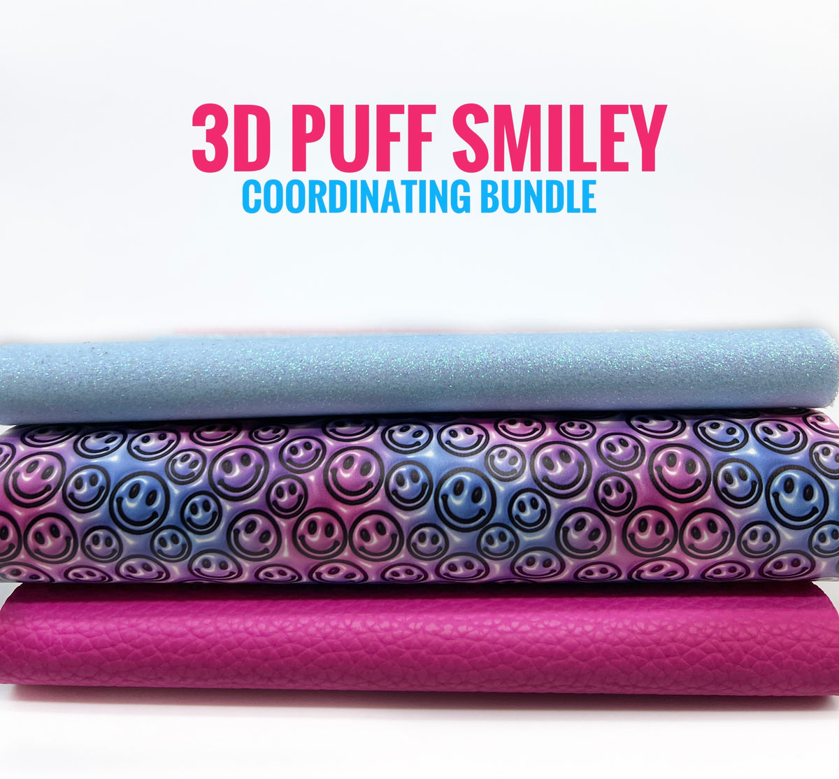 3D Puff Smiley - Co-ordinating Bundle - SAVE 60%! – www.glittergallery ...