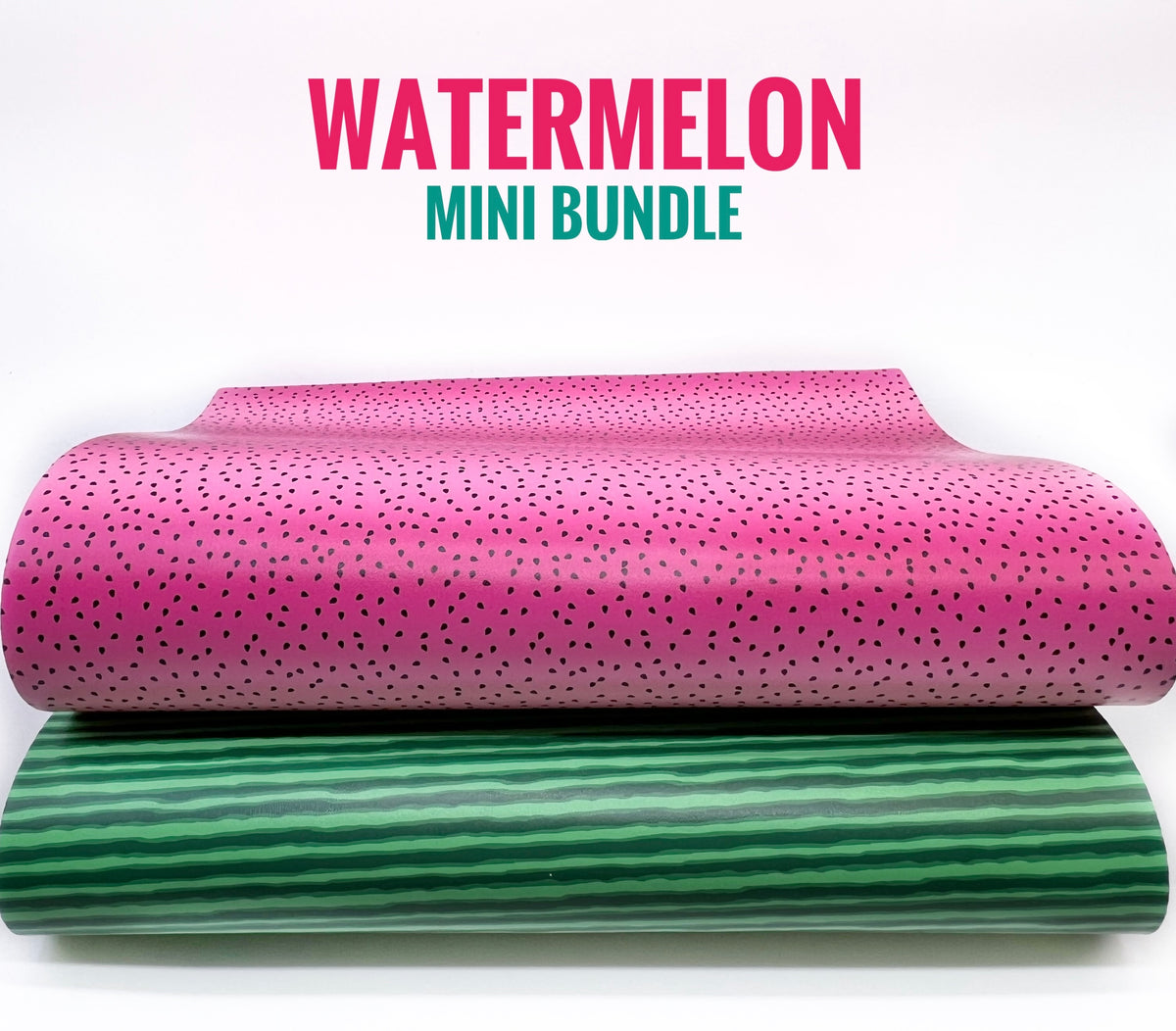 Watermelon Dots - Custom Printed Smooth Faux Leather – www ...