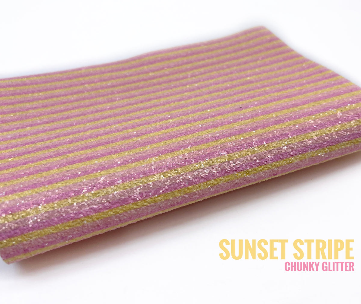 Sunset Stripe Chunky Glitter – www.glittergallery.com.au