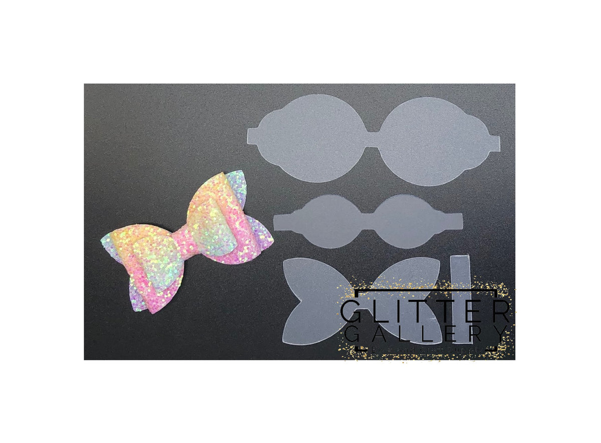 Classic Bow - Mini 2.5 inch / 6.35cm TEMPLATE – www.glittergallery.com.au