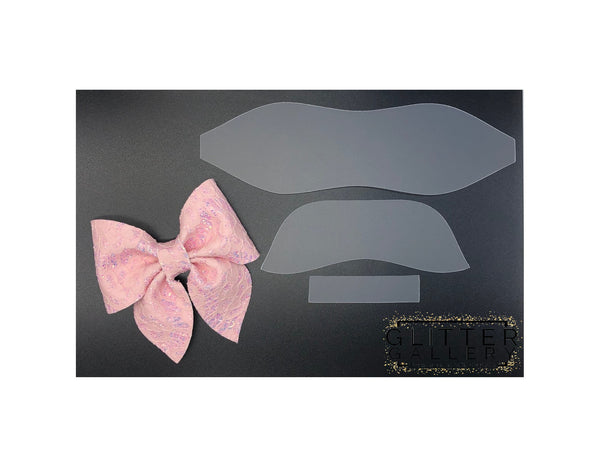 Sailor Bow- Large. 4 inch /10.16cm TEMPLATE – www.glittergallery.com.au